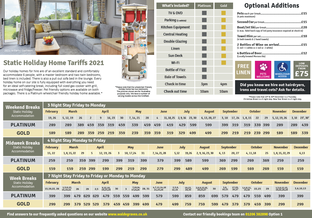 Great Value Caravan Holidays In Essex | Self-catering Accommodation